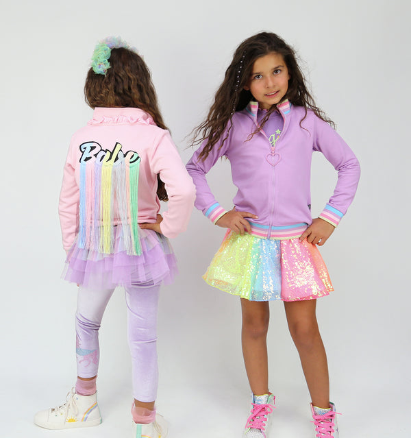 Sweet Lily Full Zip Sweat-Jacket - Kaylakids